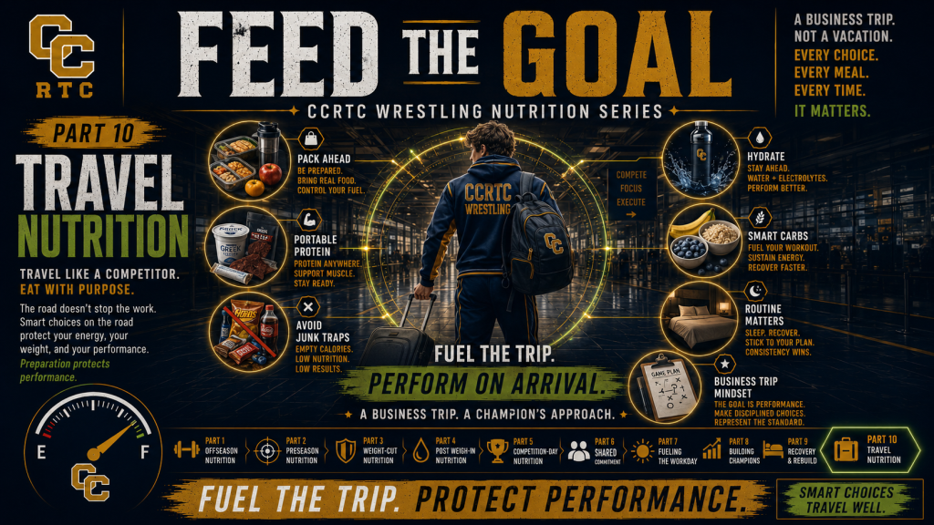 Feed the Goal – Part 10: Travel Nutrition – Central California Wrestling
